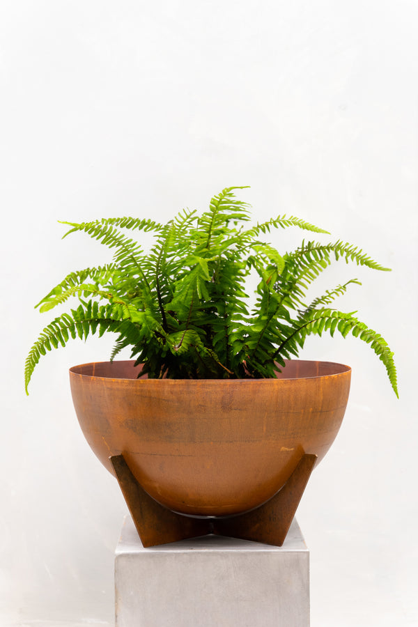Round Ball Metal Planter | Entanglements Metal Art