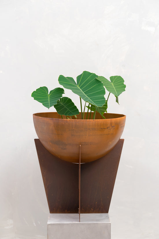 Round Ball Metal Planter | Entanglements Metal Art