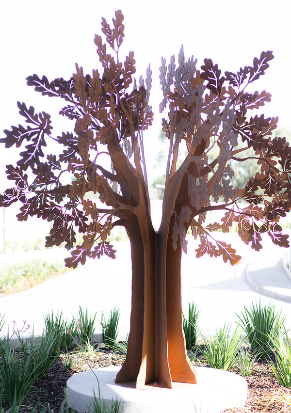Old Oak Sculpture | Entanglements Metal Art