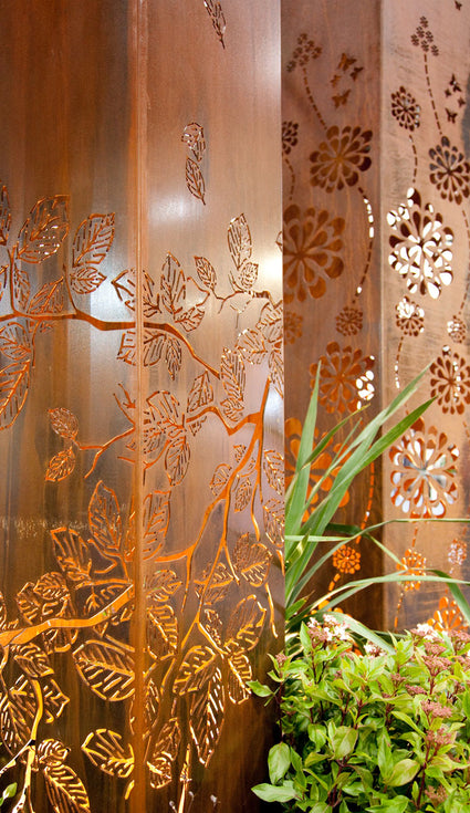 Decorative Outdoor Metal Lighting | Entanglements Metal Art